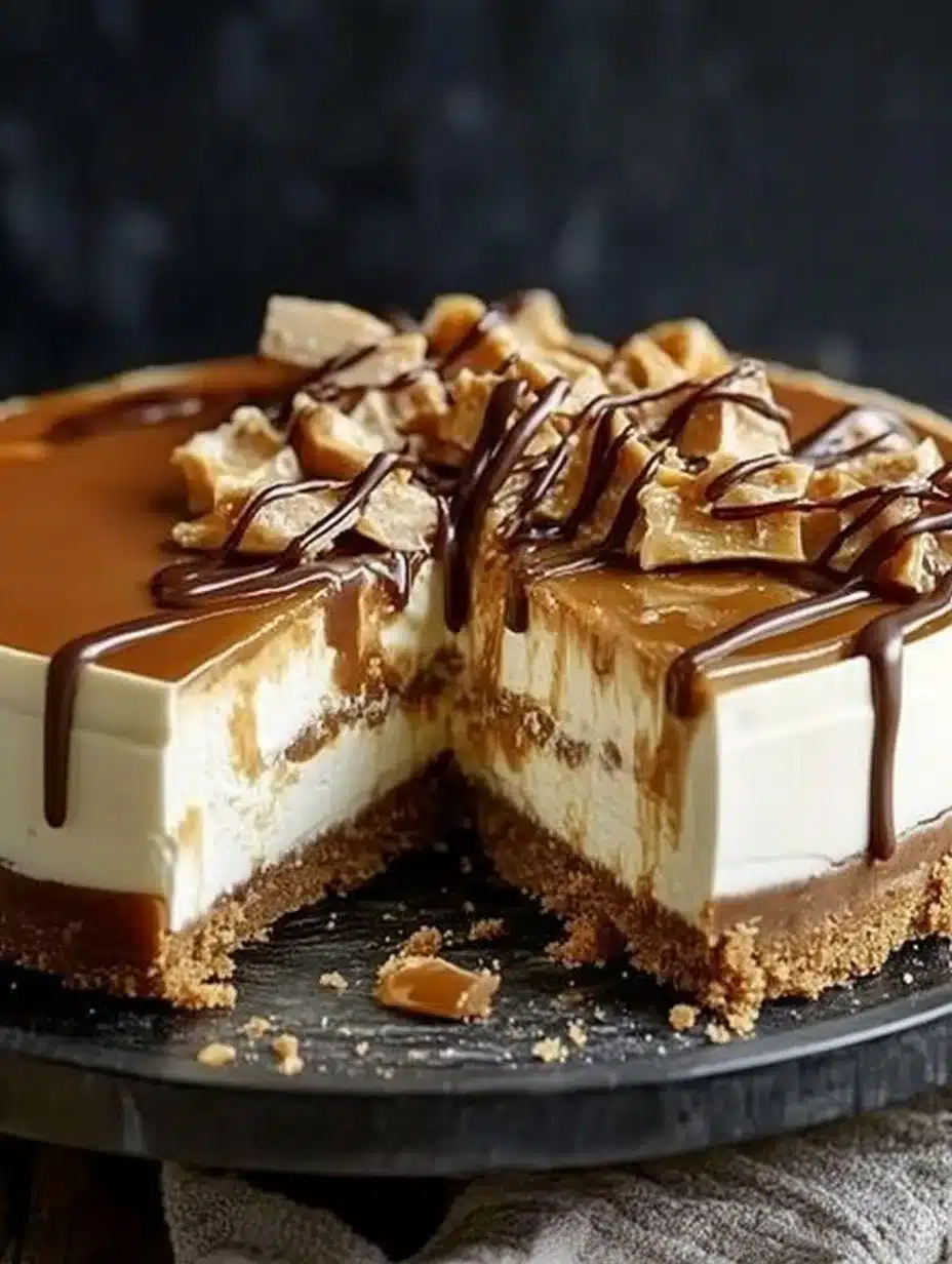 Toffee Caramel No-Bake Cheesecake: An Incredible Ultimate Recipe ...