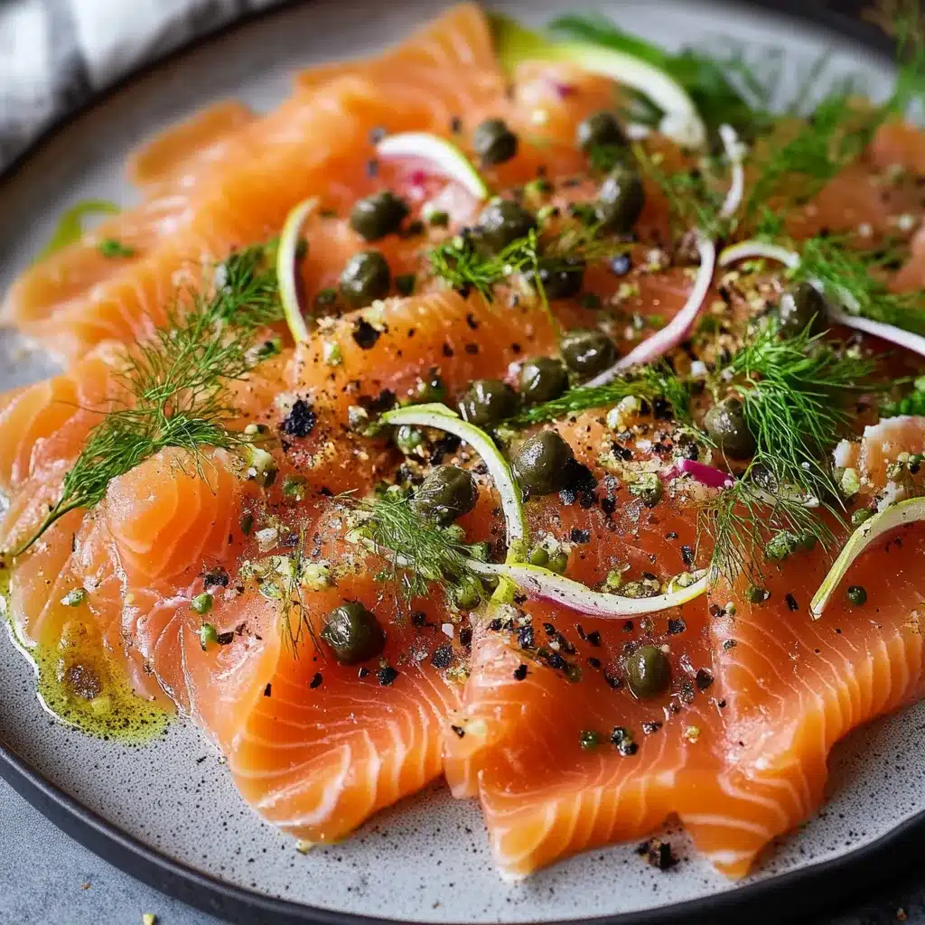 Smoked Salmon Carpaccio with Crispy Capers and Herbs: An Amazing ...